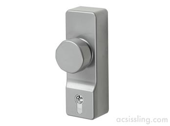 302EC Euro Knob Op OAD c/w Cyl SILV - AC Sissling